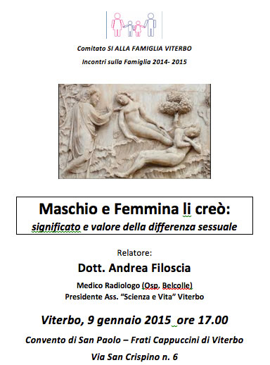 Maschio e Femmina li creò: significato e valore della differenza sessuale